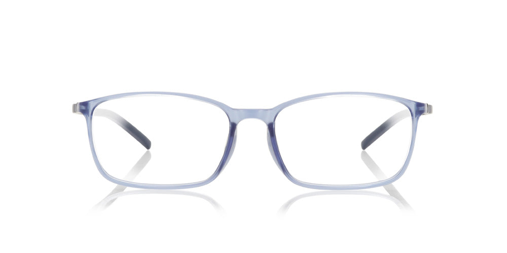 Blue Lavender Rectangle Glasses Incl 0 High Index Lenses With Saddle Bridge Nose Bridge Jins