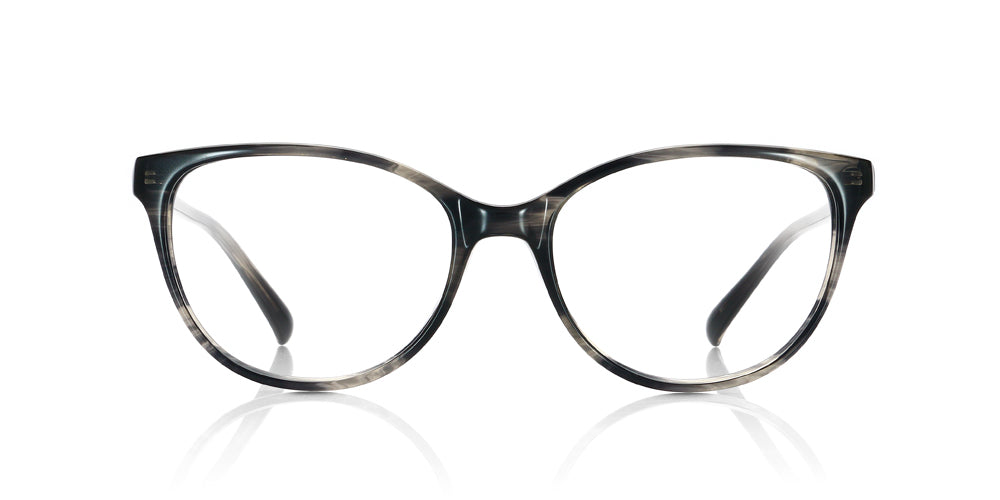Gunmetal Cat Eye Glasses incl. $0 High Index Lenses with Saddle Bridge ...